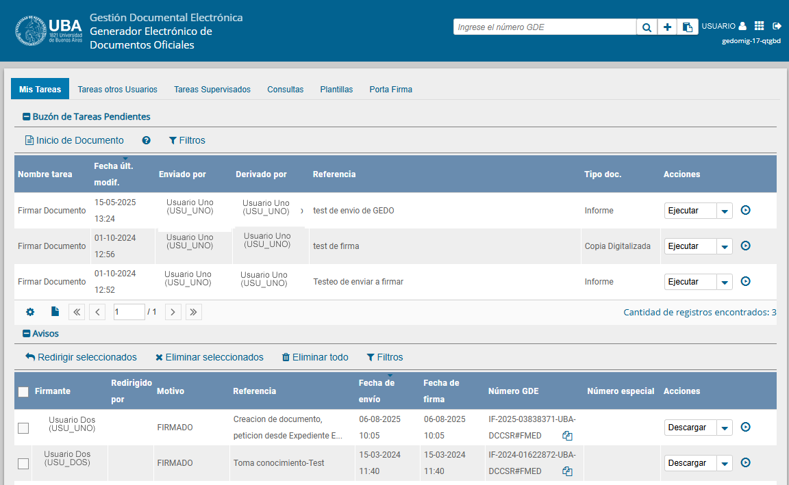 Modulo GEDO -Sistema GDE-FMED