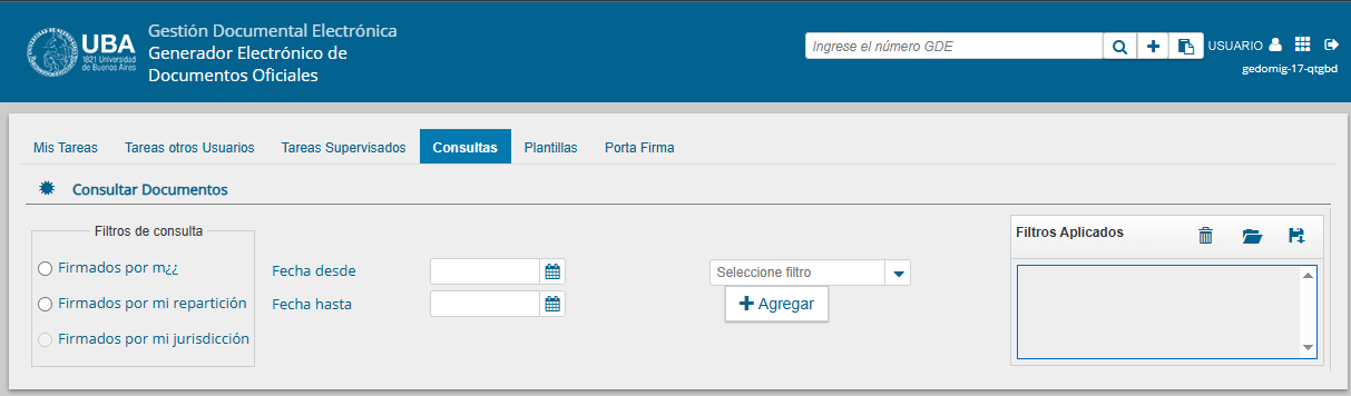 Modulo GEDO -Sistema GDE-FMED